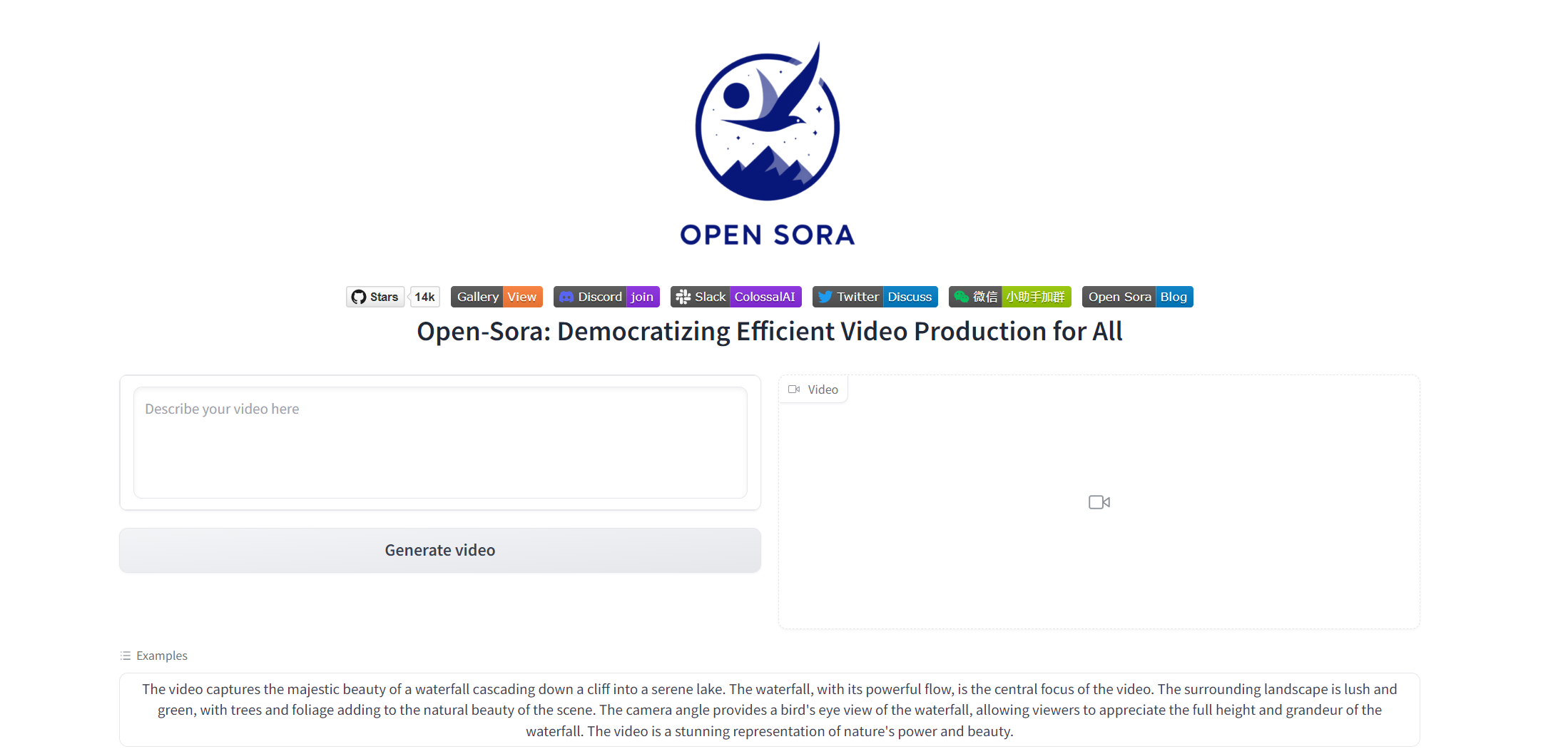 Open Sora Web: Experience the Charm of AI Video Generation for Free and Conveniently